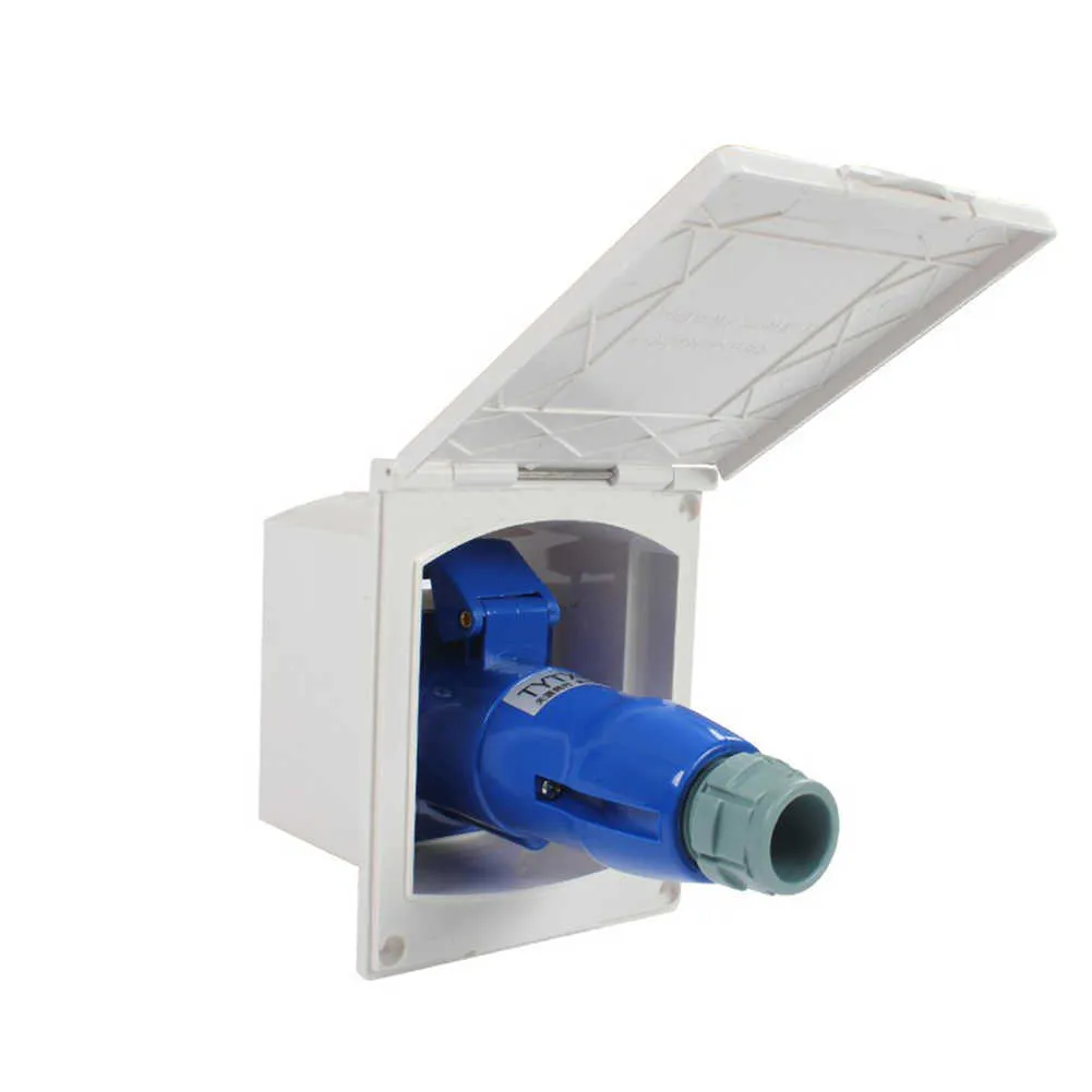 2024 RV Camper External Flush Power Hook Up Plug Socket, Waterproof ...