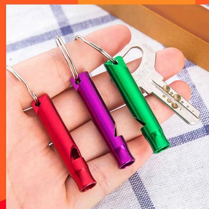 DHgate.com:Outdoor Survival Mini Whistle Keychain - Metal Alloy, Black ...