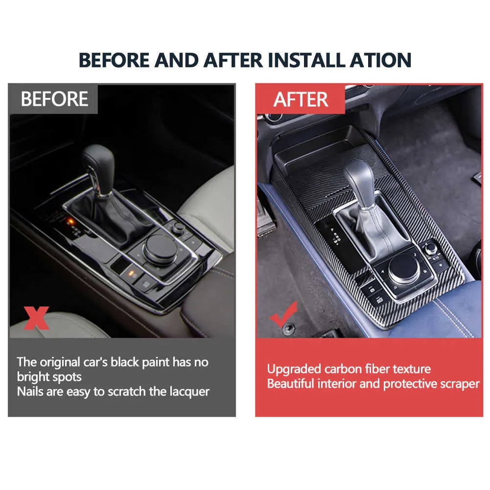 Vehicle Central Console Gear Panel Cover Durable ABS Interior Trim For ...