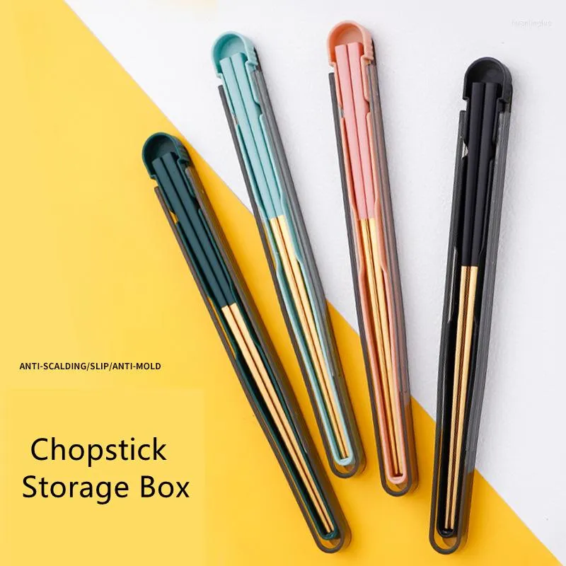 DHgate.com:Stainless Steel Chopsticks with Folding Cover, Portable ...