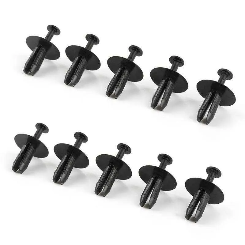 Lightweight And Durable Black Plastic Rivet Pin Clip Set For Auto ...