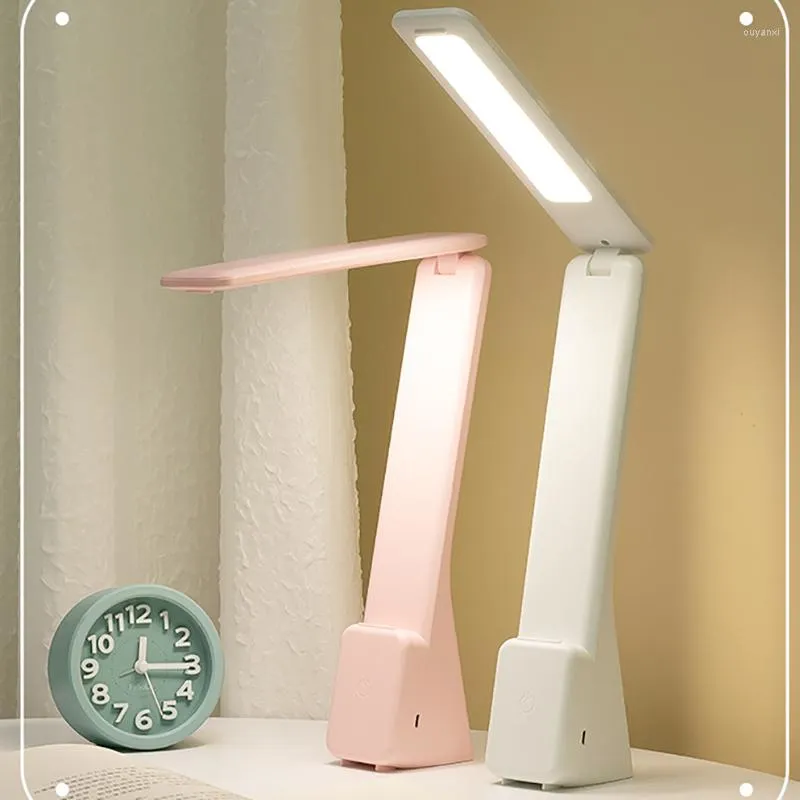 Foldable LED Desk Lamp - Eye Protection, Touch Control, USB Charging ...