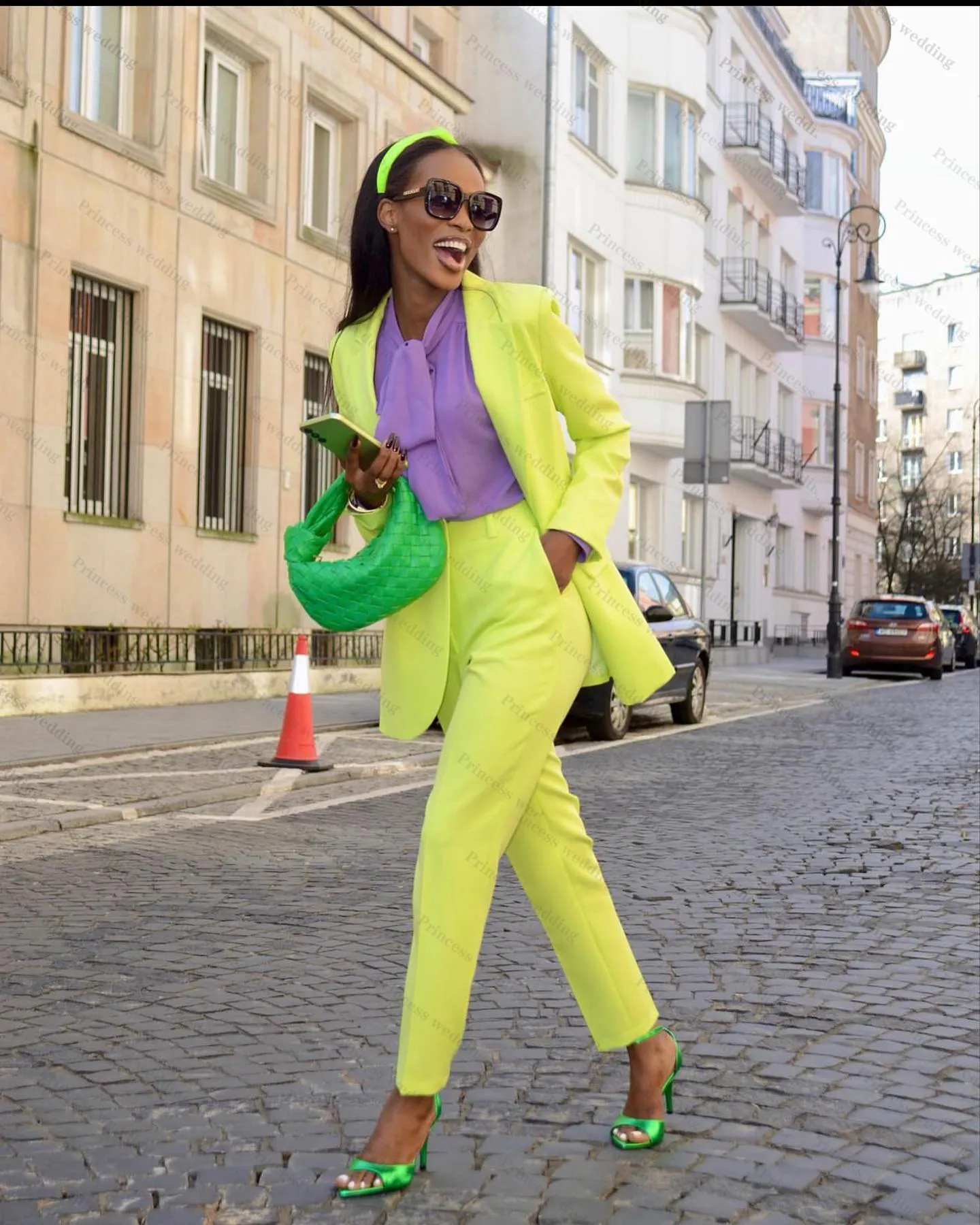 lime green blazer