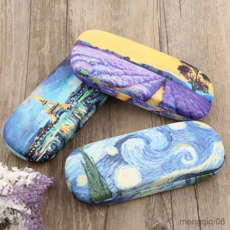DHgate.com:Unisex Leather Floral Print Hard Shell Glasses Case with ...