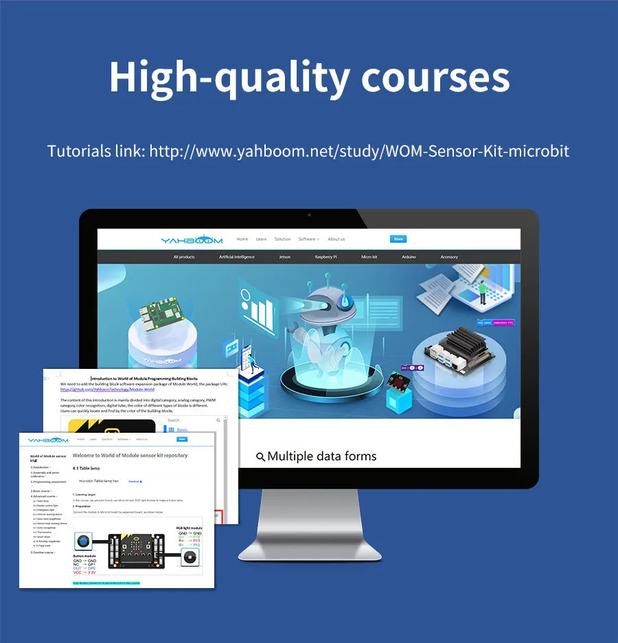 Yahboom 21 In 1 Microbit V2 Robotics Kit DIY Electronic Types Of Motion ...