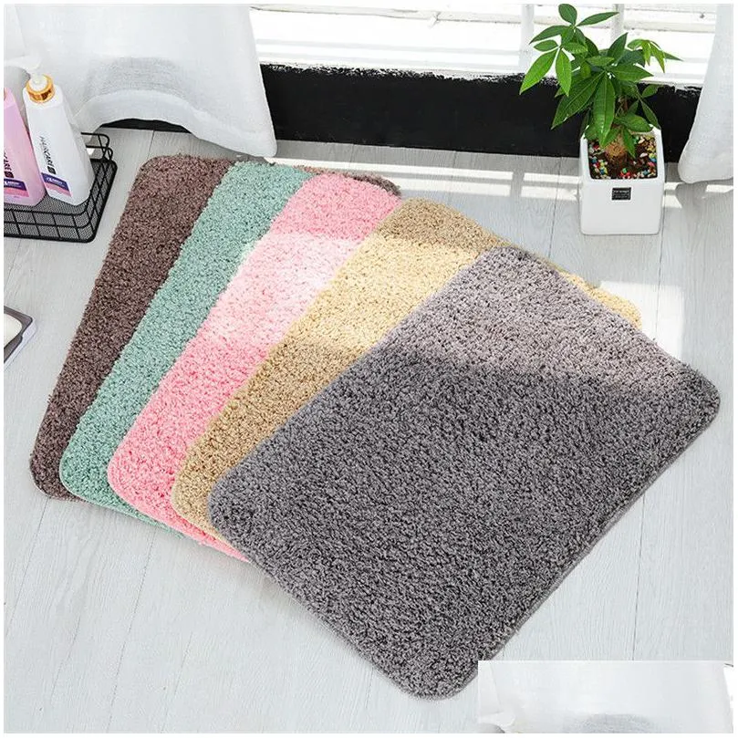 DHgate.com:Cashmere Feel Bath Mat, Non-Slip Absorbent Bathroom Rug ...