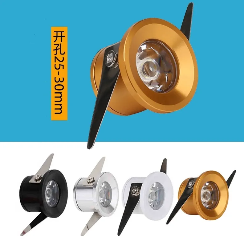 DHgate.com:1W Led cabinet mini spot light AC85-265V downlight DC12V ...