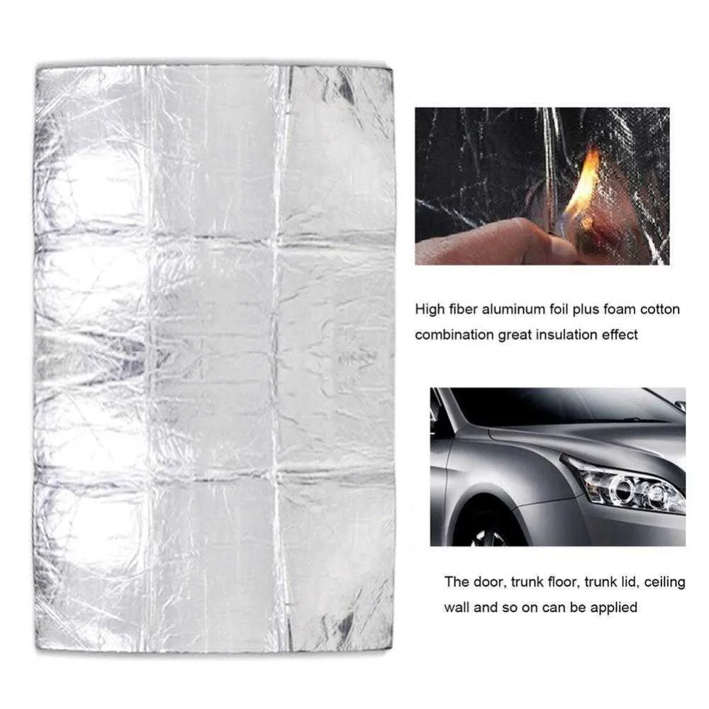 Premium Car Hood Heat Shield Mat: 1.41M High-Fiber Aluminum Foil ...