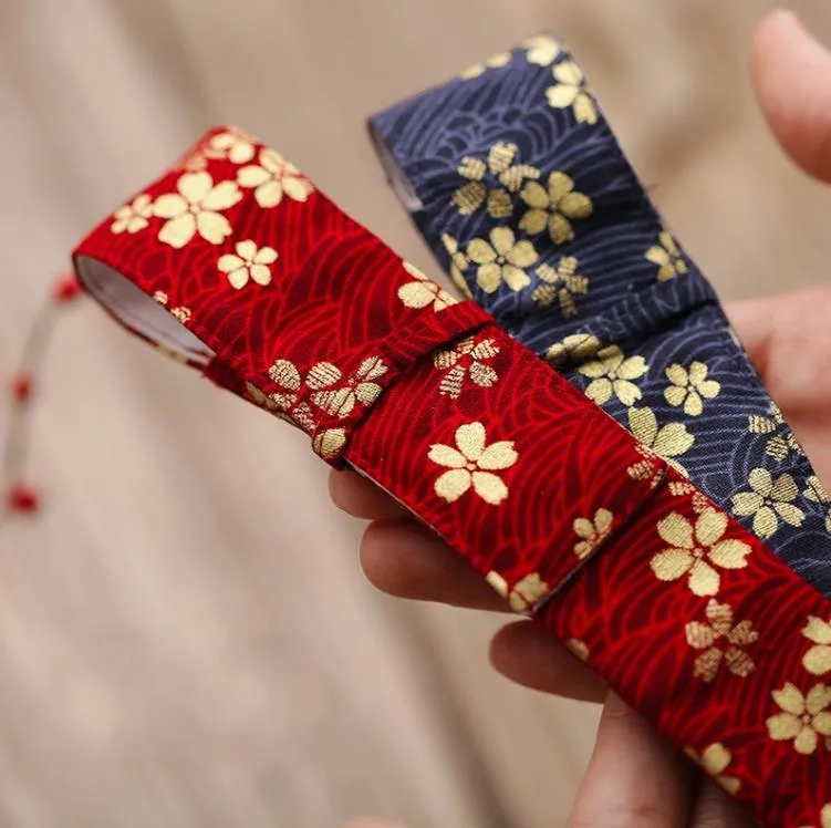 Travel Chopsticks & Holder Set Portable Japanese Style Cloth Chopsticks ...