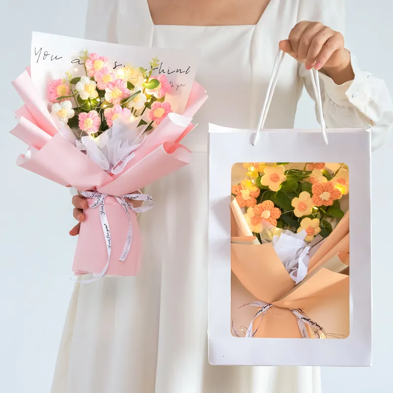 Flower Bouquet Wrapping Paper Crochet Flowers... From Pong10, $8.28 ...