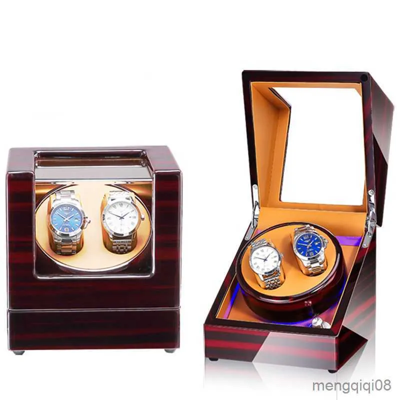 Watch Box Case for Automatic Watches - Double Watch Winder Rotator ...