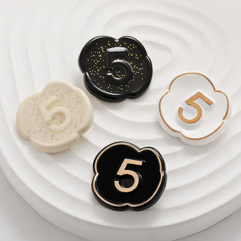 Resin Sewing Buttons Number 5 for Shirt Coat Sweater 18mm and 23mm from ...