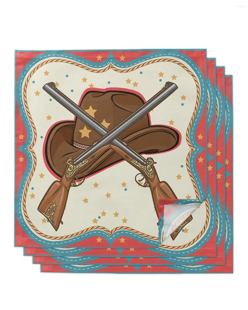 DHgate.com:Western Cowboy Hat Napkins - 4pcs Star Square 50cm Party ...
