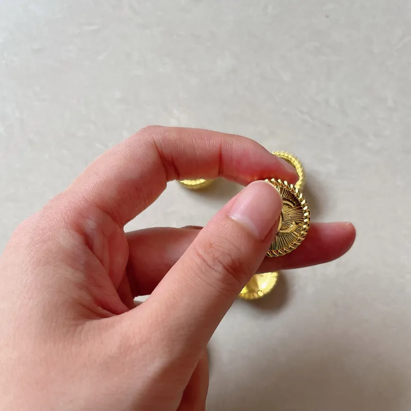 Clothing Stamps: Round Metal Letter Buttons For DIY Sewing ...