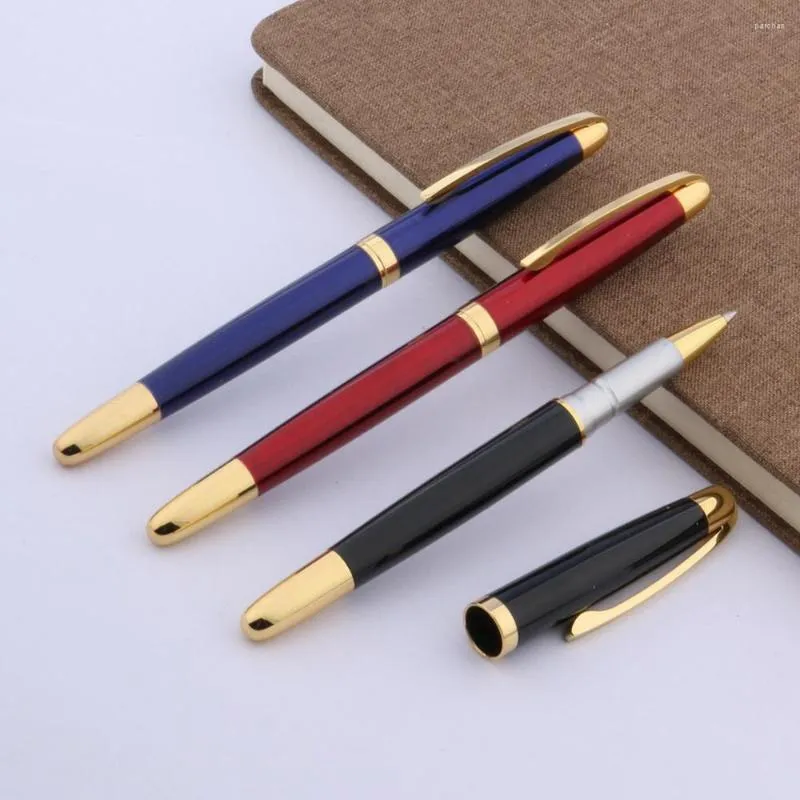 ChouXiongLuWei Metal Rollerball Pens, Golden Red Black Blue 4-Pack ...
