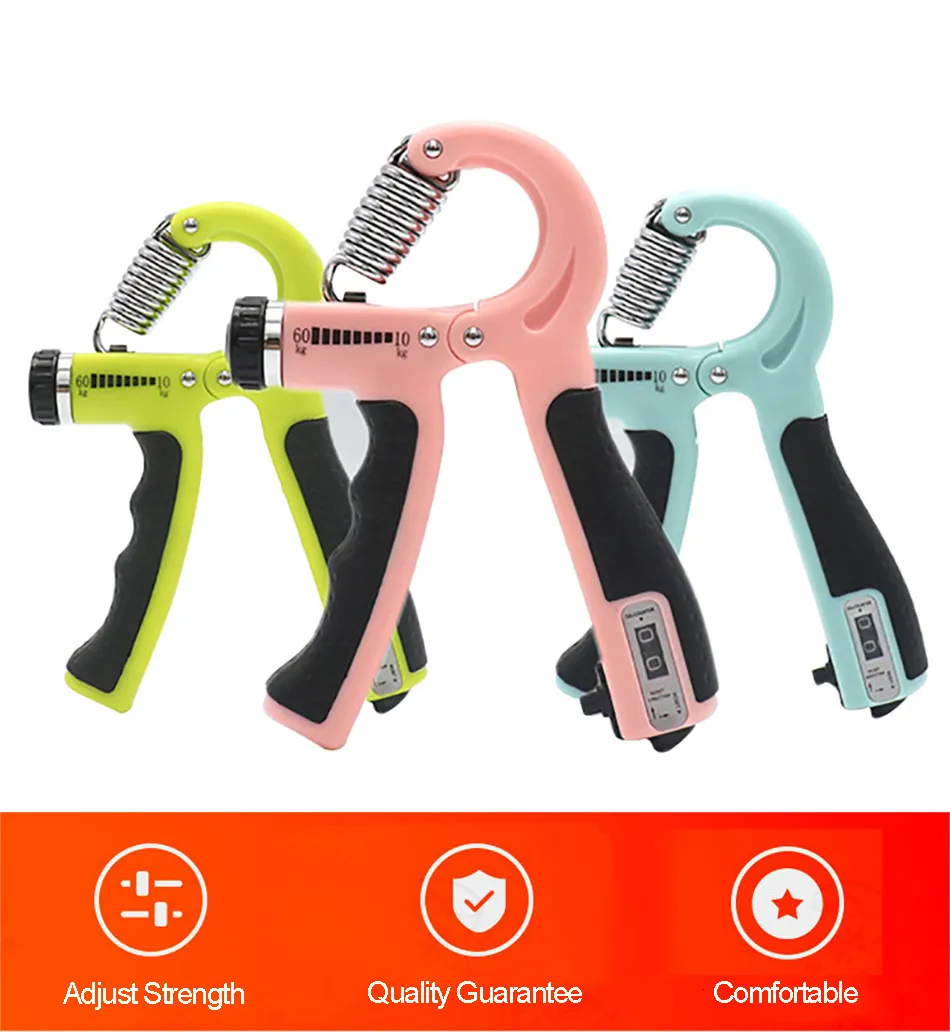 Heavy Duty Hand Grips for Muscle Recovery and Fitness - 10-60Kg Gym ...
