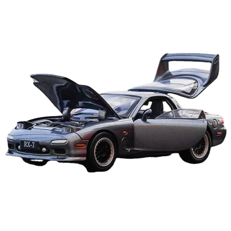 Highly Realistic 1:32 Mazda RX7 Alloy Sports Car Model Diecast Metal ...