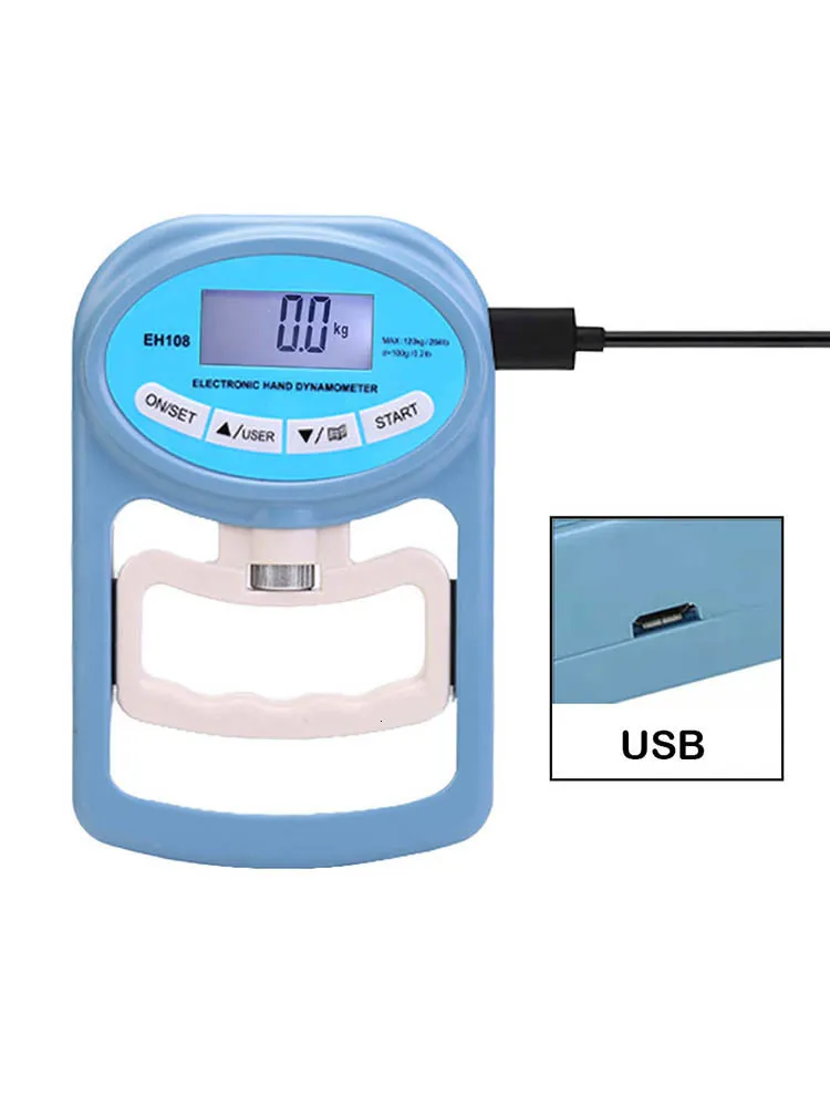 HandGrip Dynamometer: Real Time Grip Strength Measuring With 268 Lbs/120Kg Capacity For Digital ...