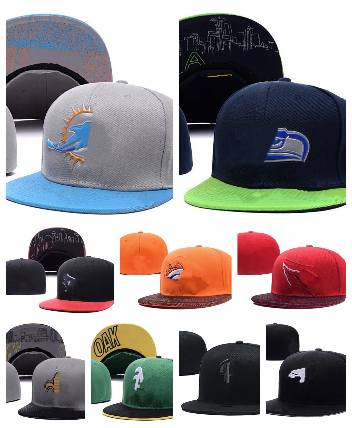Top Quality Designer Fitted Ball Cap: Flat Brim Basketball Hat with All ...