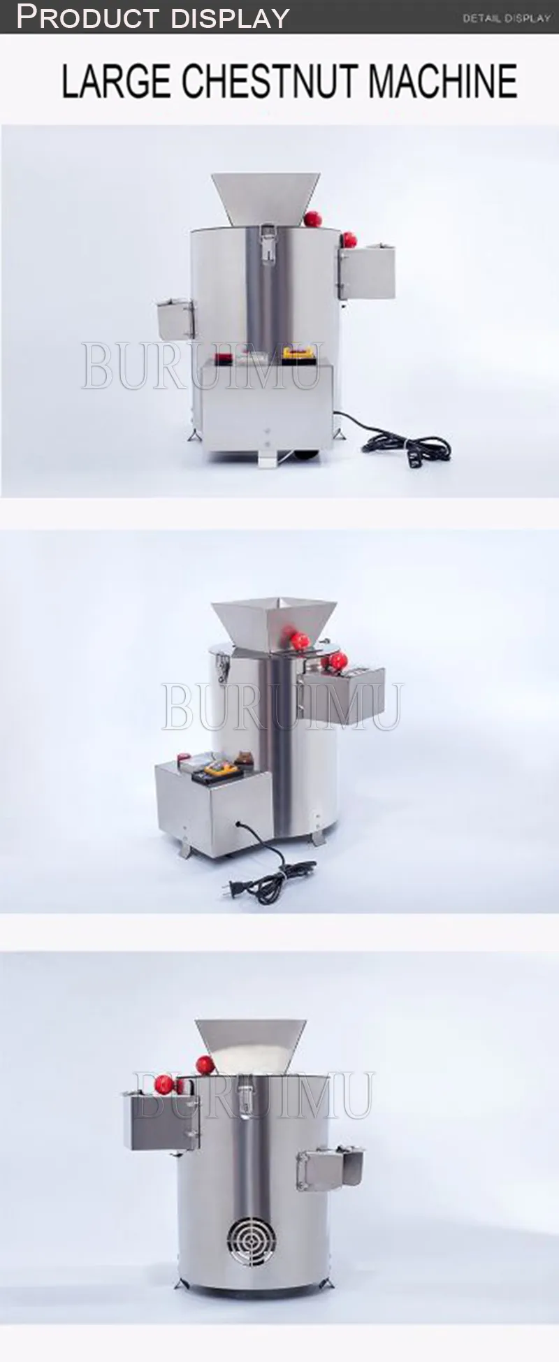 Small Automatic Chestnut Peeler Machine Sheller Commercial Chestnut ...