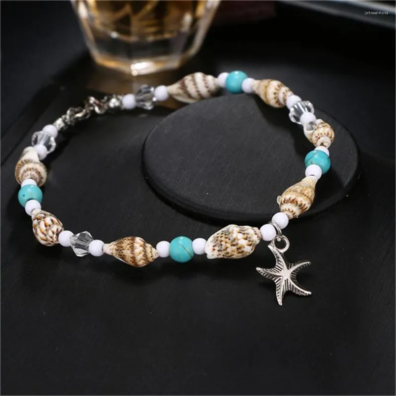 DHgate.com:Bohemia Style Shell Chain Leg Bracelet Starfish Pendant ...