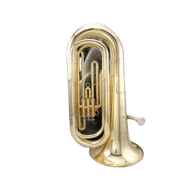 Professional Gold Lacquer Brass Tuba - Rich Sound, Durable Construction ...