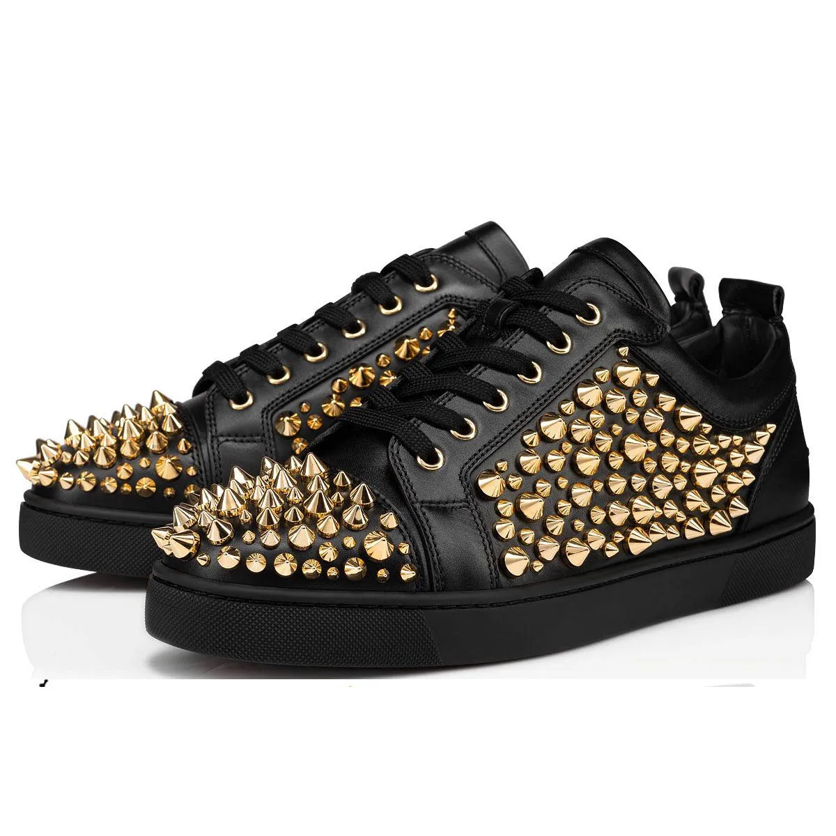 Luxury Designer Mens Red Bottoms Suede Leather Womens High Top Sneakers ...