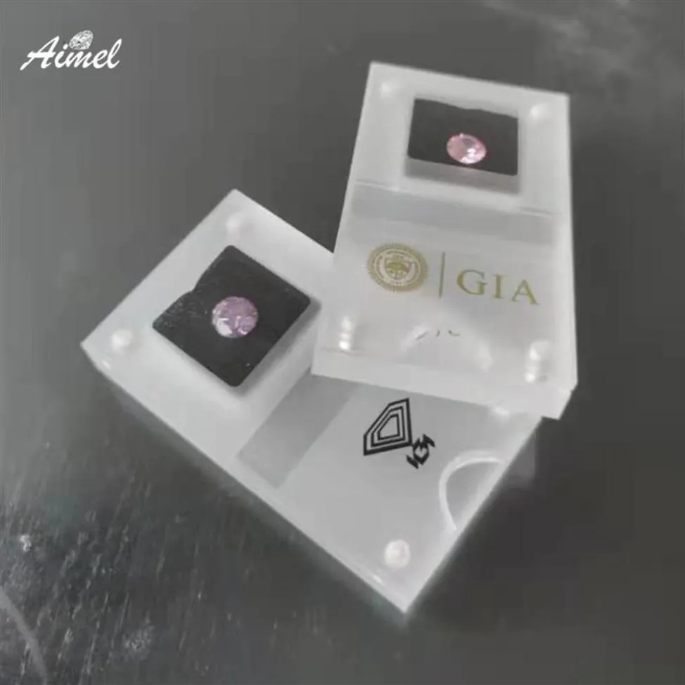 Acrylic Diamond Box Gem Display Easy Close Loose Organizer Exhibition ...