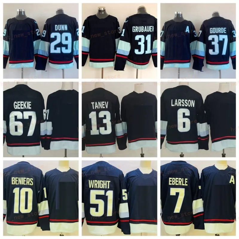 2024 Deep Sea Blue Winter Classic Stitched Hockey Jerseys Authentic ...