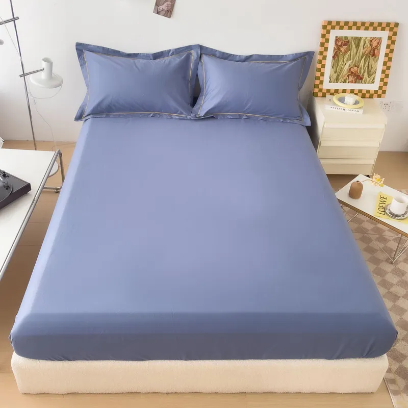 DHgate.com:Solid Color Cotton Bed Sheet Waterproof Fitted Sheet:Home ...
