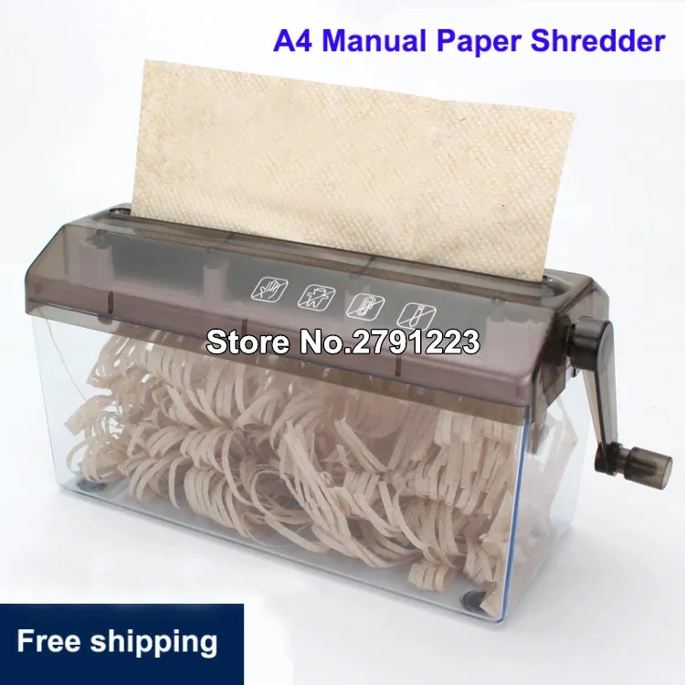 DHgate.com:A4 9" Paper Shredder, Manual Hand Shredder, Straight Cutting ...