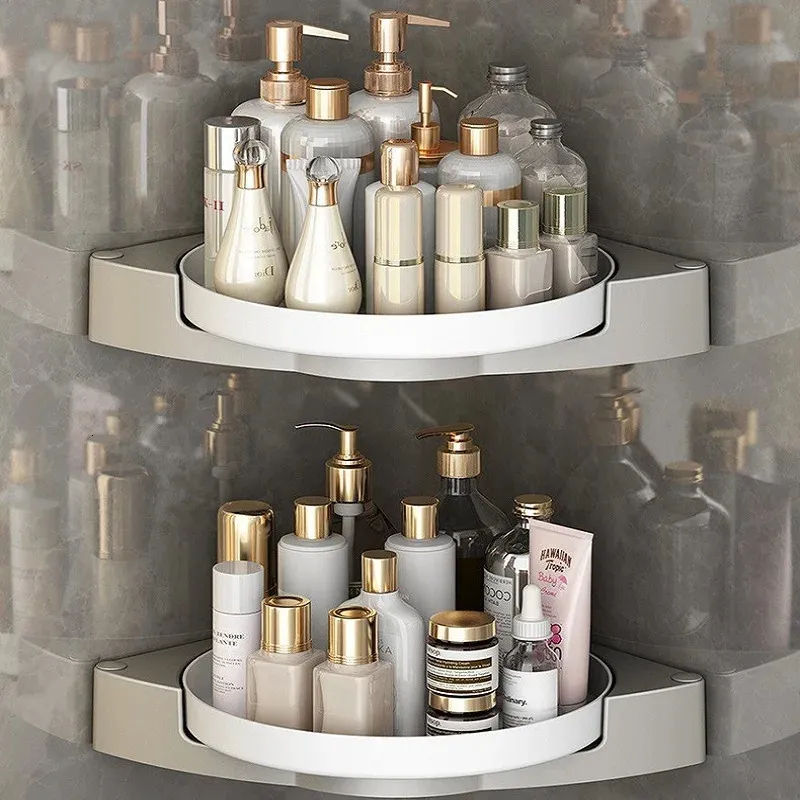 360-Degree Rotating Wall-Mounted Shelf Bathroom Corner, 52% OFF