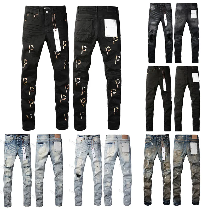 DHgate.com:Mens Luxury Designer High-Street Ripped Black Slim Fit Jeans ...