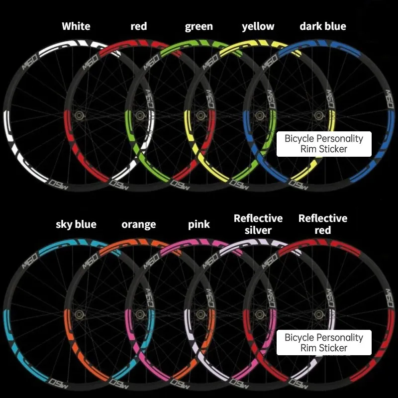 DHgate.com:MTB Rim Stickers, Reflective Cycling Wheel Decals for Road ...