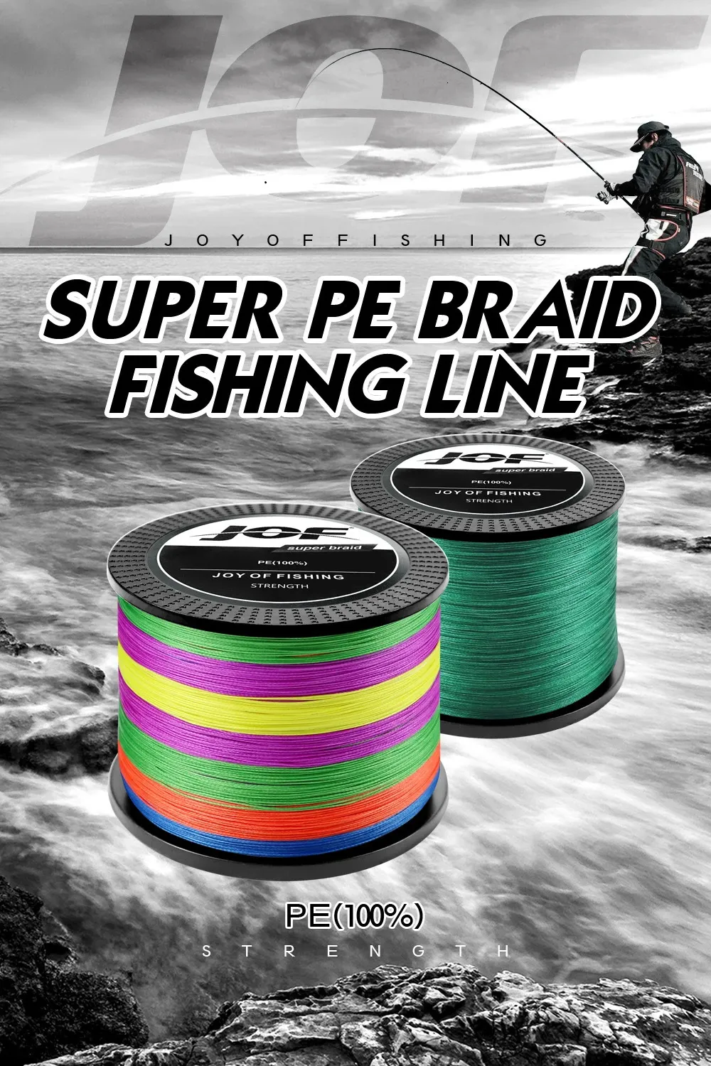 DHgate.com:Braid Line JOF 8 Strands 300M 500M 1000M PE Braided Fishing ...