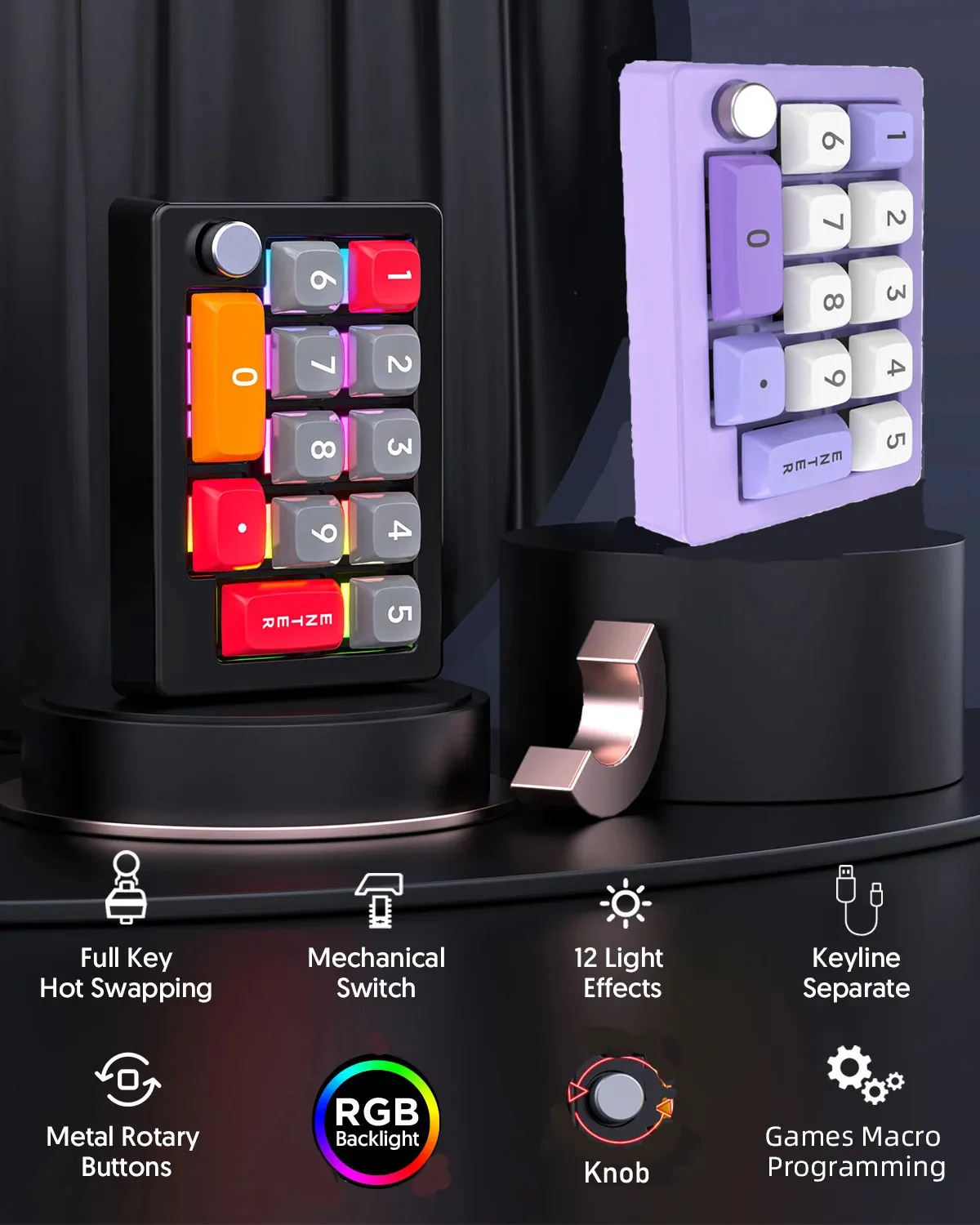DHgate.com:2024 RGB Mini Gaming Keyboard, 13 Programmable Macro Keys ...
