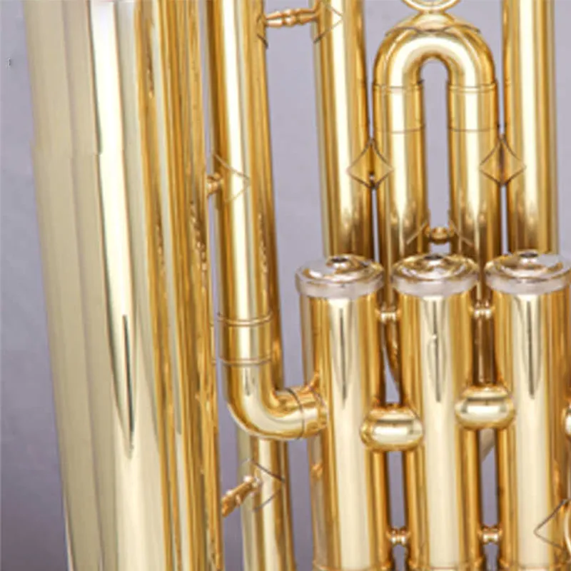 Professional Gold Lacquer Brass Tuba - Rich Sound, Durable Construction ...