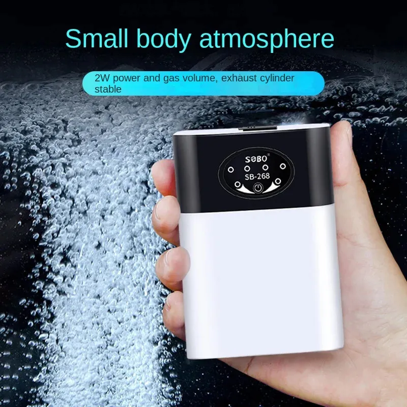 Portable Aquarium Air Pump: USB Oxygenator for Fish Tank, Outdoor ...