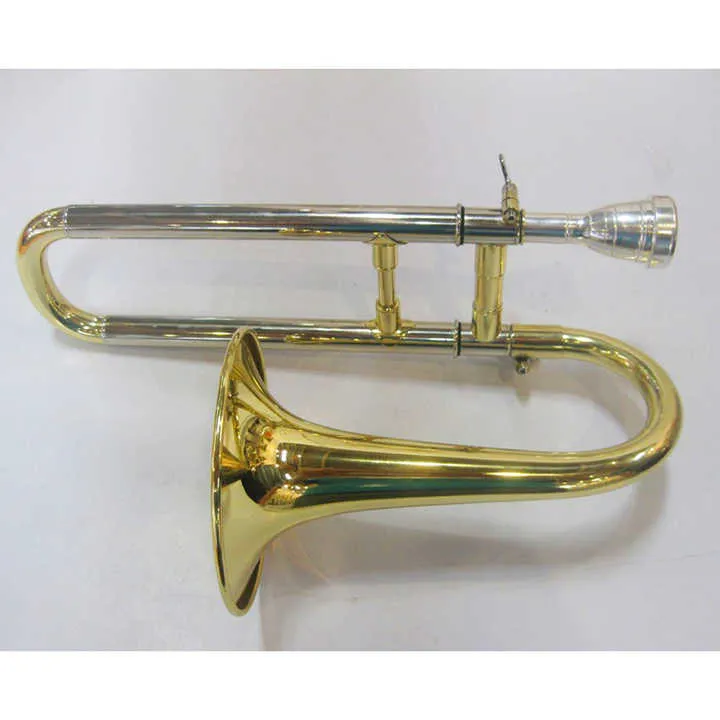 DHgate.com:Bb Key Lacquer Brass Slide Piccolo Trombone with Hard Case ...