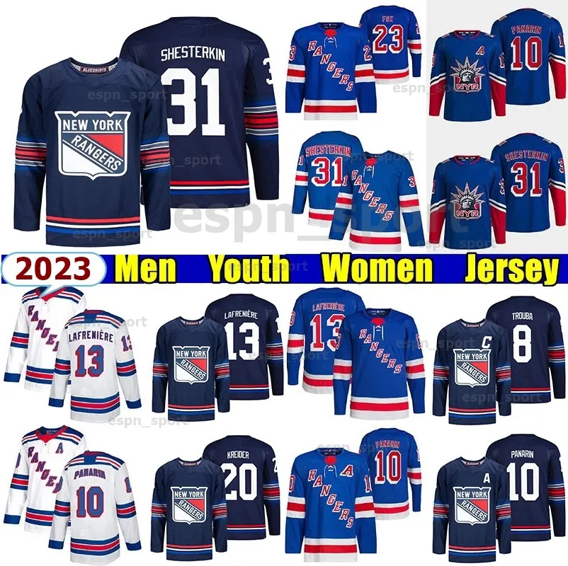 Igor Shesterkin Adam Fox Rangers 2023 24 New Third Jersey Artemi Panarin Vincent Trocheck Chris ...