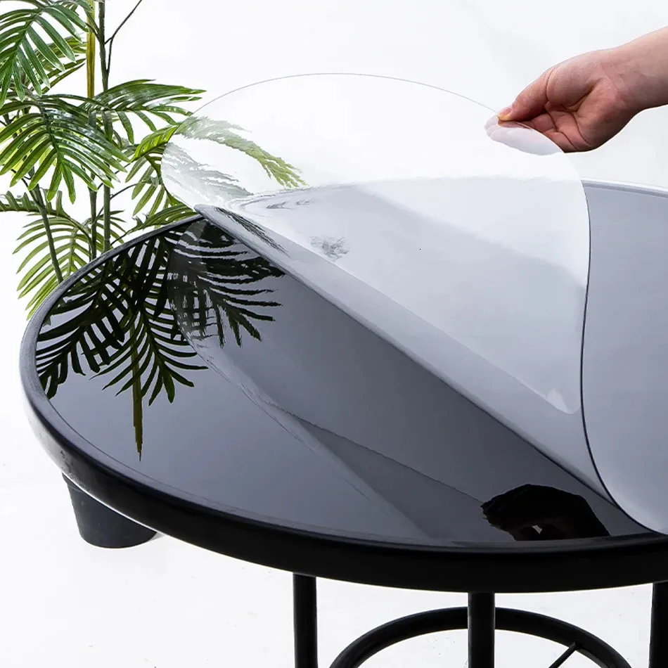 DHgate.com:Transparent PVC Waterproof Round Tablecloth Protector for ...