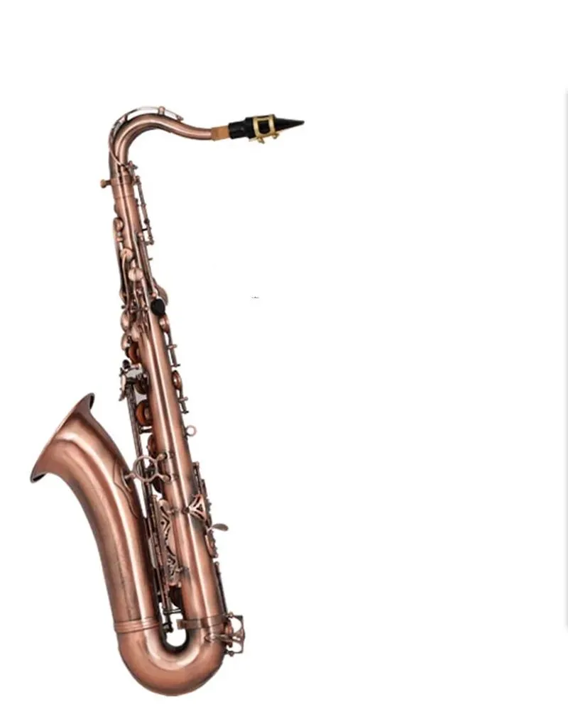 New Bb Music Instrument Red Antique Copper Tenor Saxophone Professional ...