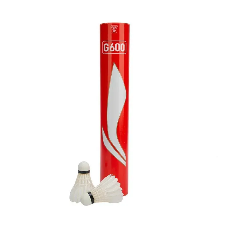 Badminton Shuttlecocks Club Competition G600 12-Pack Goose Feather ...