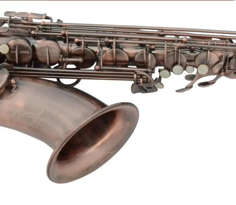 New Bb Music Instrument Red Antique Copper Tenor Saxophone Professional ...