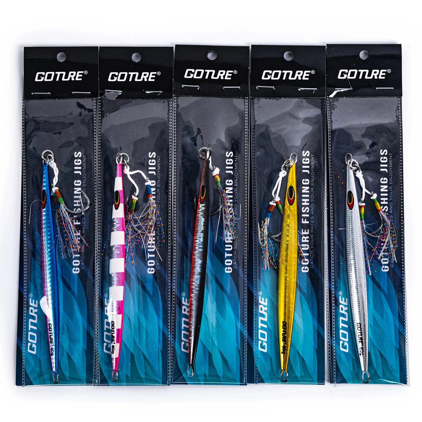 Fast Sinking Jig Fishing Lure Set - Premium Quality Metal Seawater Bait ...
