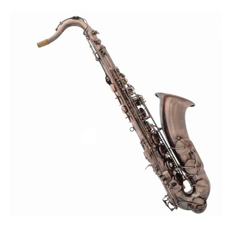 New Bb Music Instrument Red Antique Copper Tenor Saxophone Professional ...