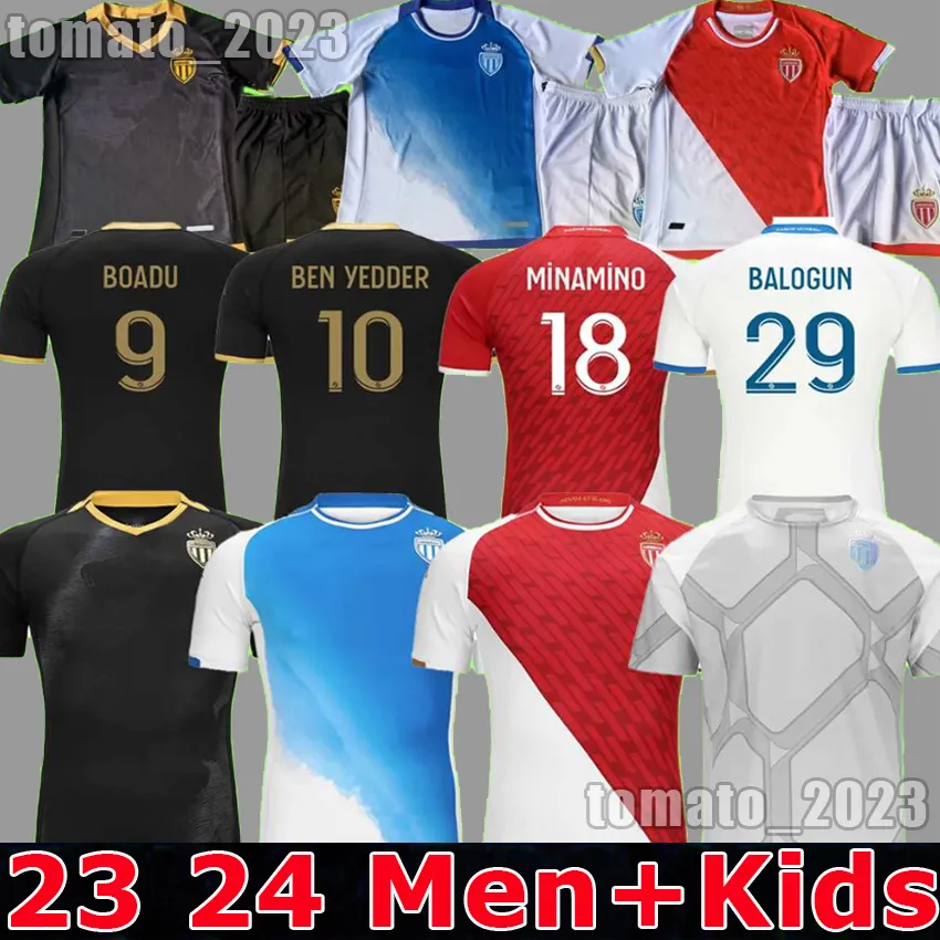 Monaco Soccer Jerseys 2023 24: Player Fan Version With AS BEN YEDDER ...