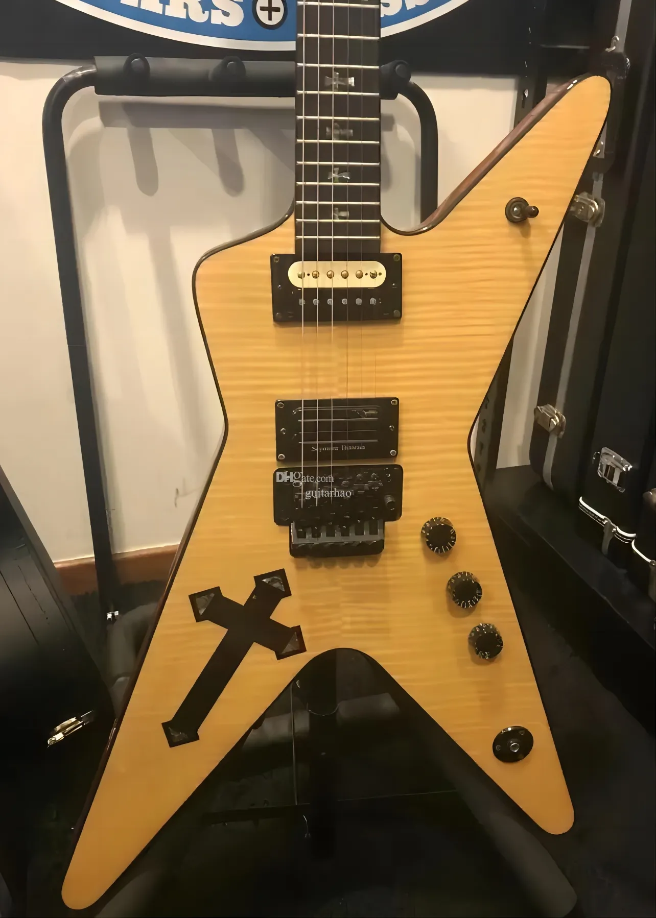 DHgate.com:Southern Cross Dimebag Darrell 333 Flame Maple Natural ...