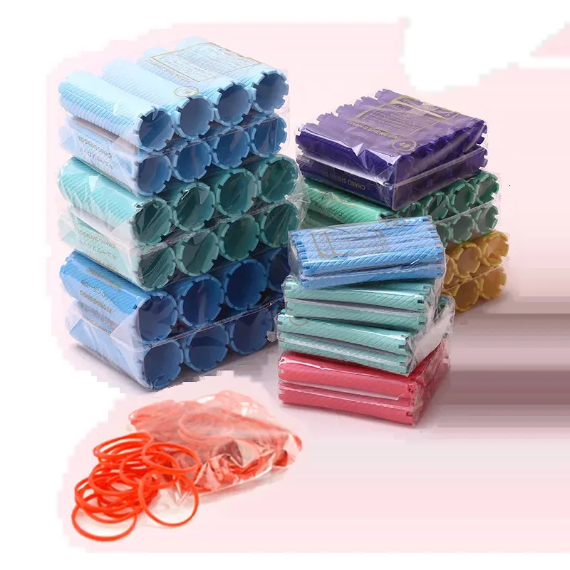 Hair Rollers Kit, Rubber Band Curlers, 2024 Perm Rod For Fluffy Wavy ...