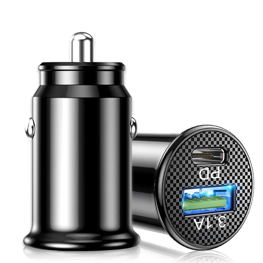 Fast Charging Dual-Port USB C PD cars with wireless charging with Power Adapters for iPhone ...